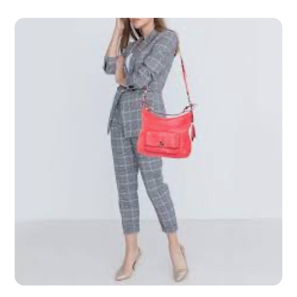 Coach | Bags | Coach Red Orange Leather Legacy Courtenay Hobo 2238 ...